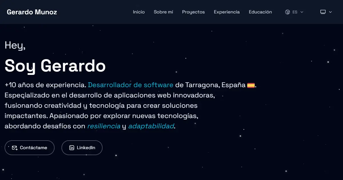 Gerardo Munoz - Desarrollador de Software en Tarragona, España